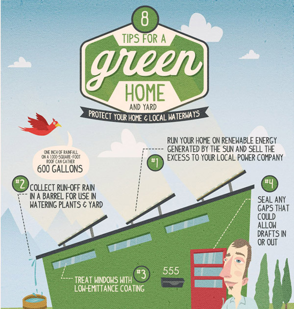 Eco Friendly Home Infographic